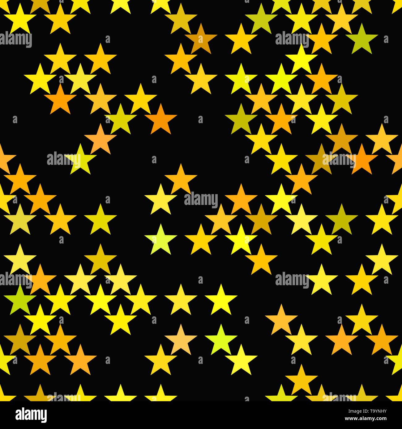 Yellow seamless star pattern background - vector design Stock Vector ...