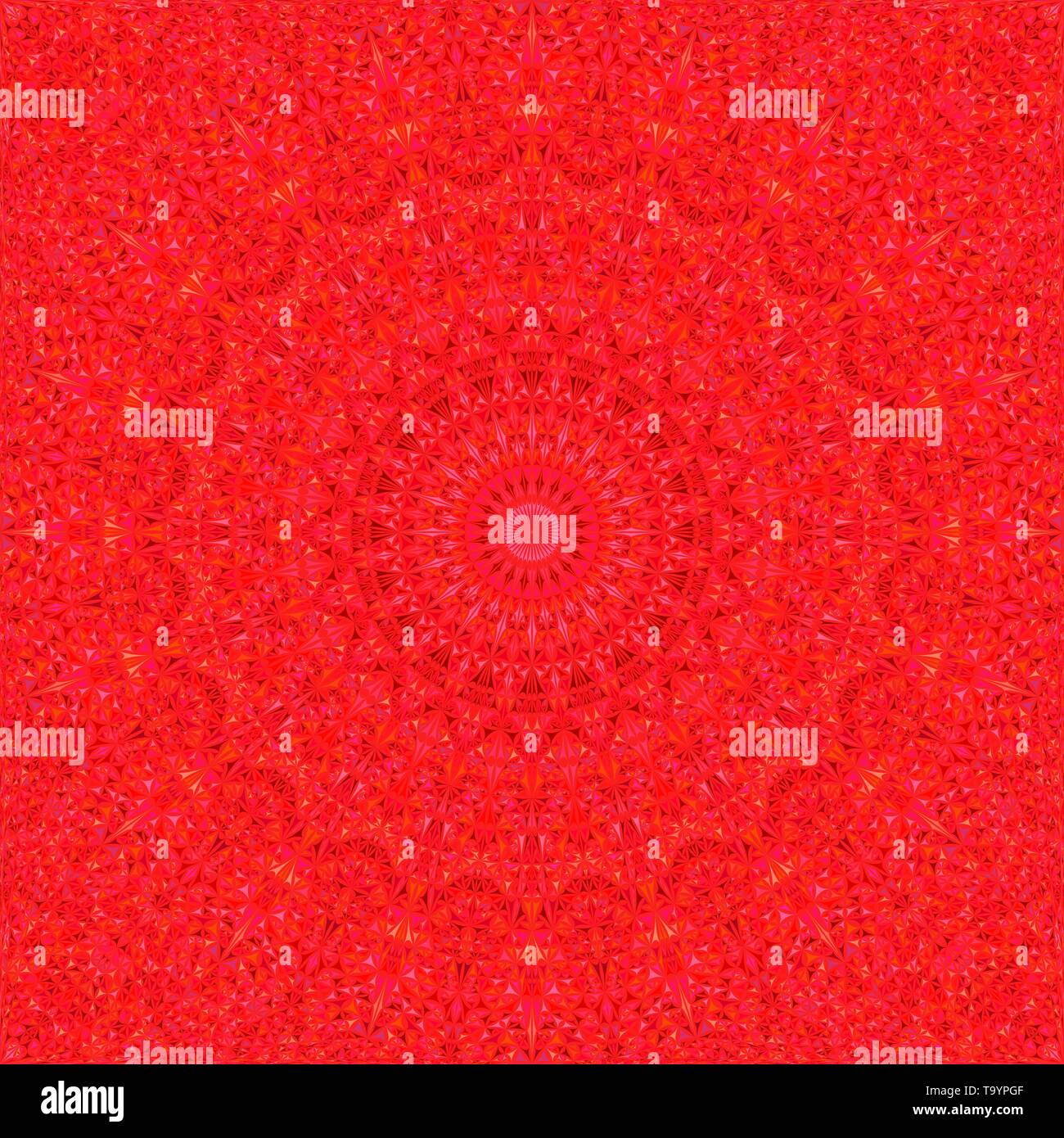 Red seamless kaleidoscope pattern background - abstract tribal vector ...