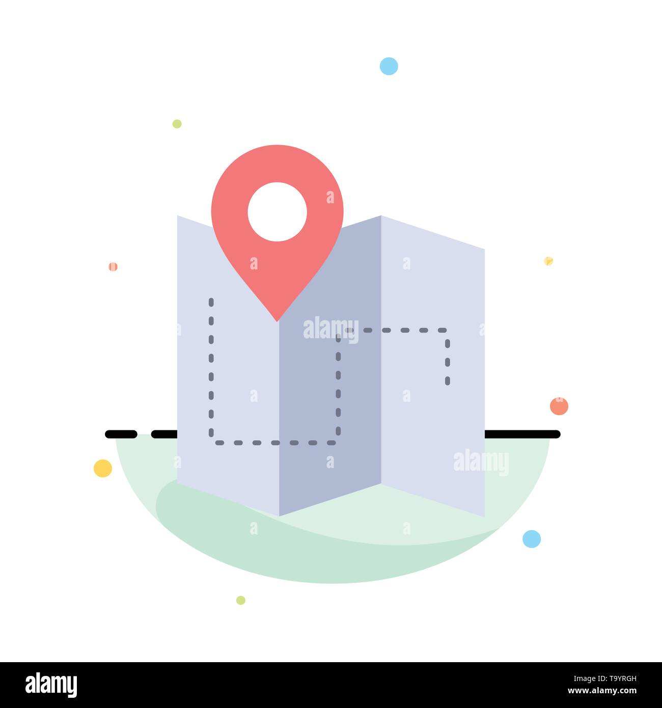 Current location icon vector hi-res stock photography and images - Alamy