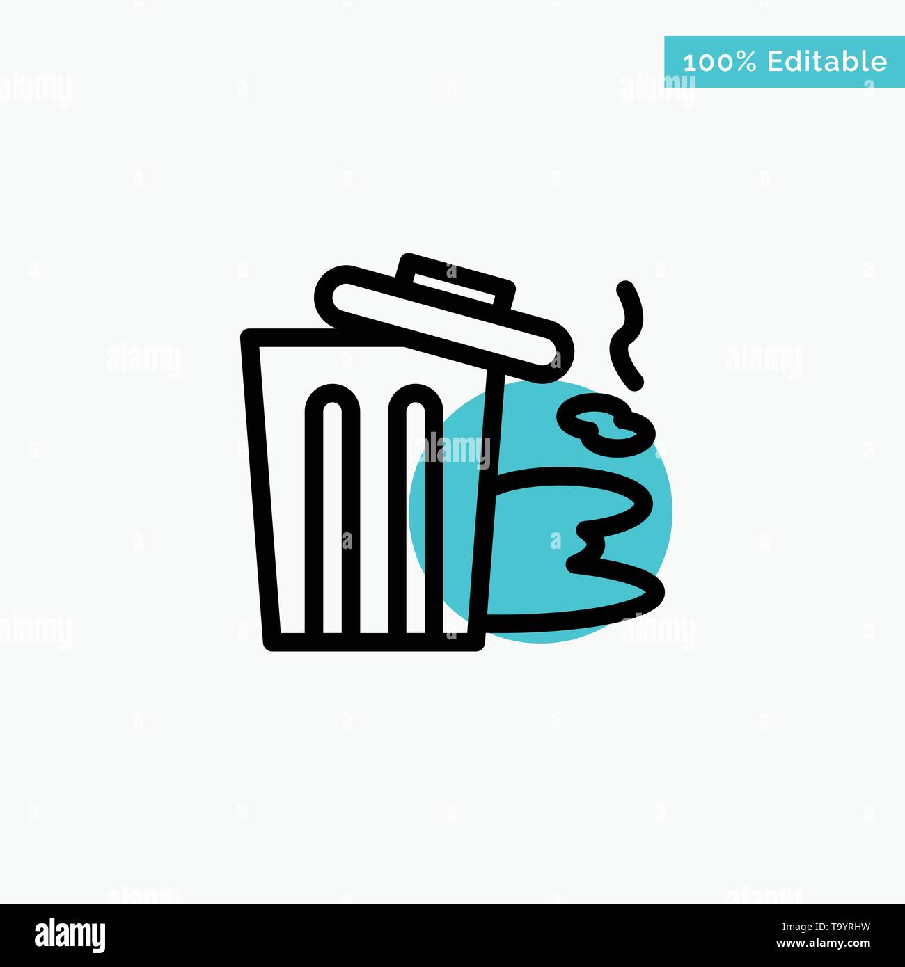 Circle trash rubbish garbage Stock Vector Images - Alamy