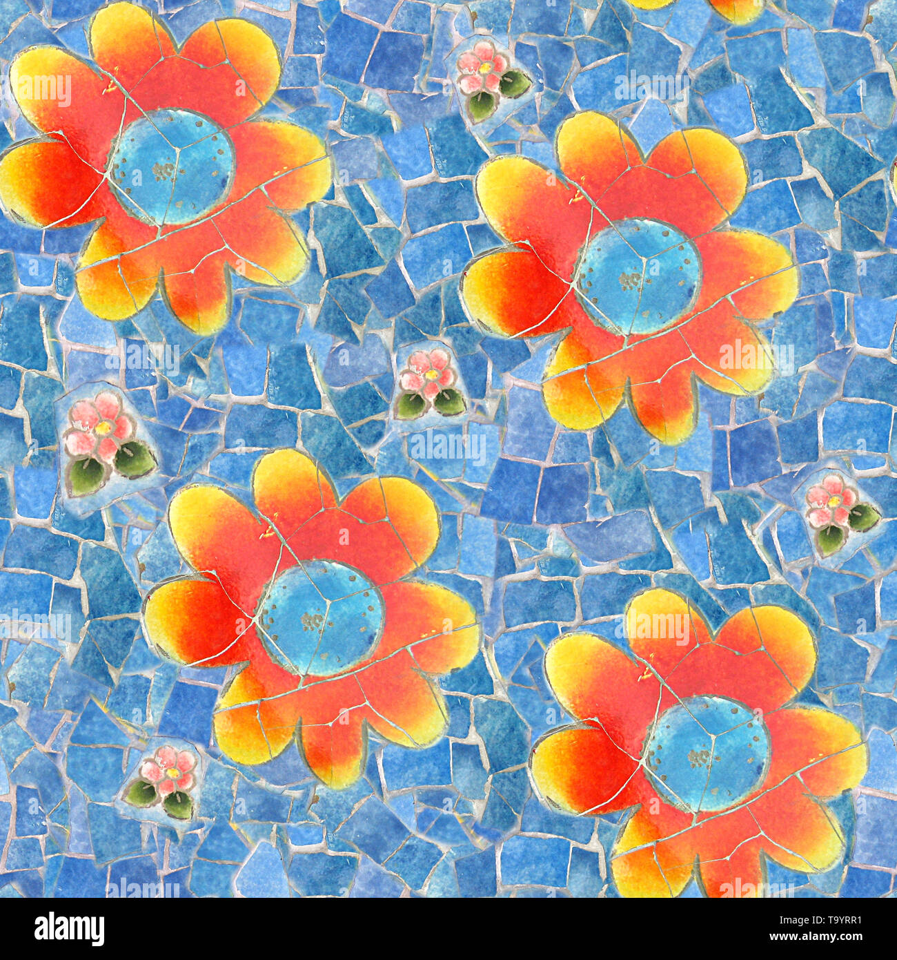 Mosaic Seamless Texture Tile Stock Photo - Alamy