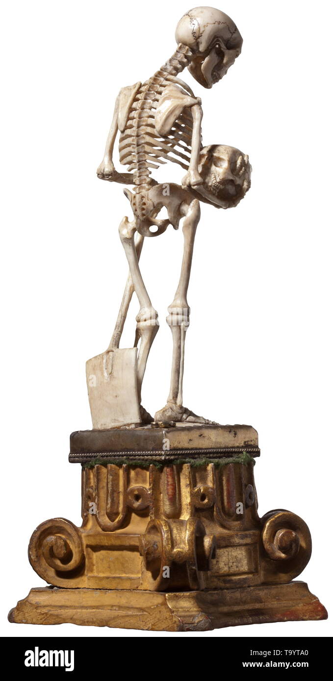 A German ivory figure of death, 19th century Standing, carved ivory ...