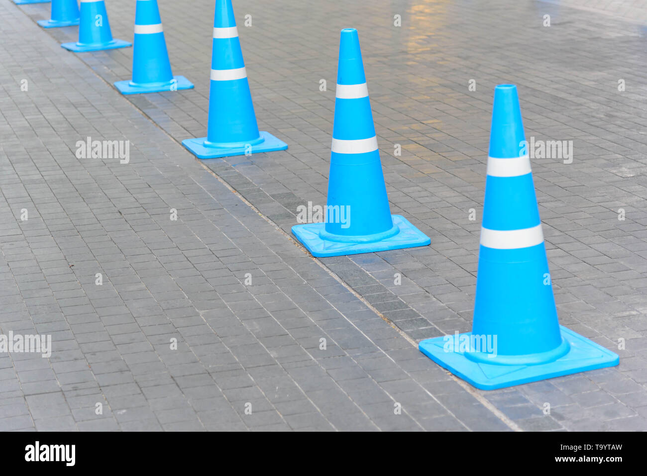 Orange traffic cone roadside hi-res stock photography and images - Alamy