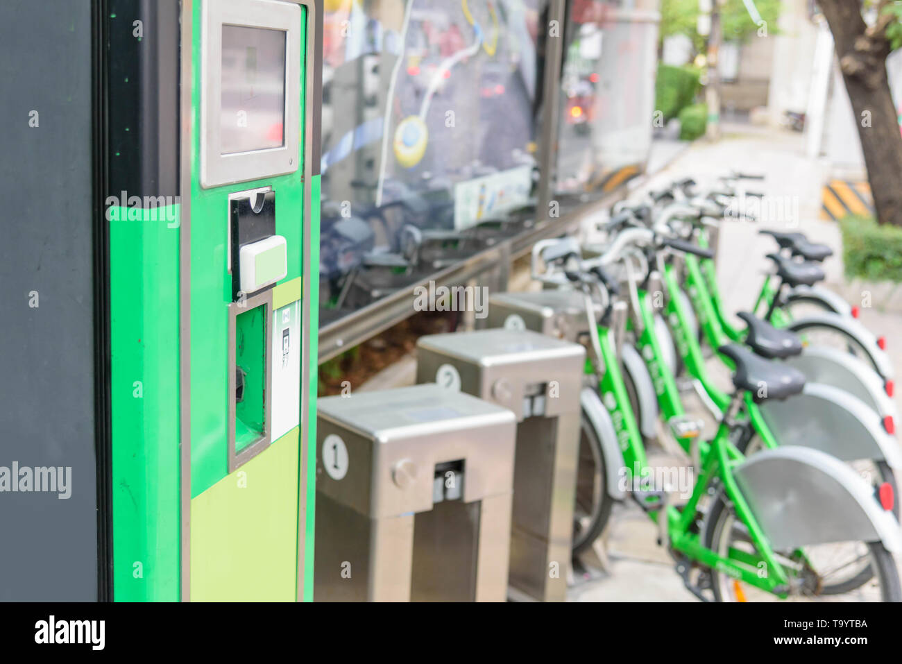 Vending machine for bike rental hi-res stock photography and images - Alamy
