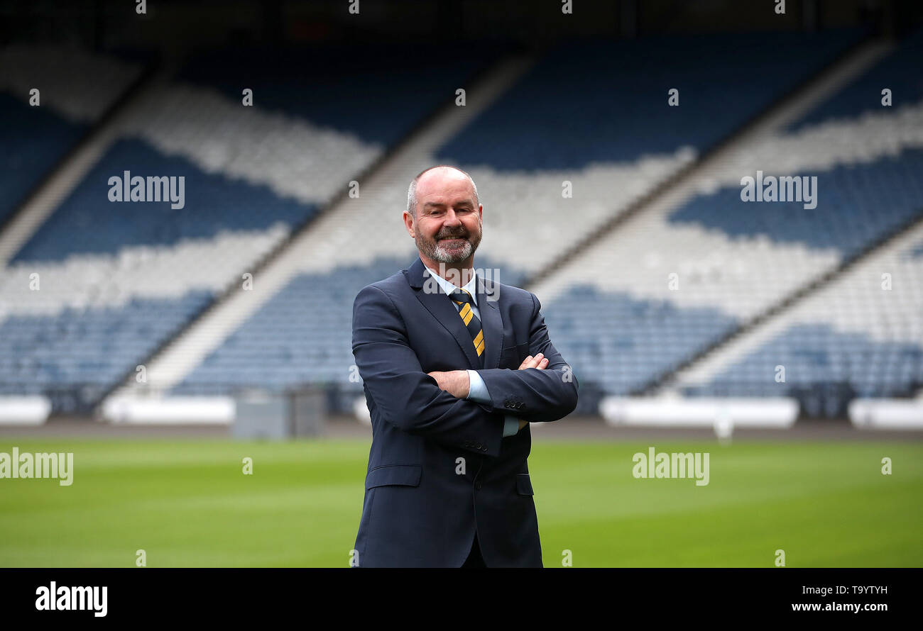 New Scotland manager Steve Clarke during the press conference at ...