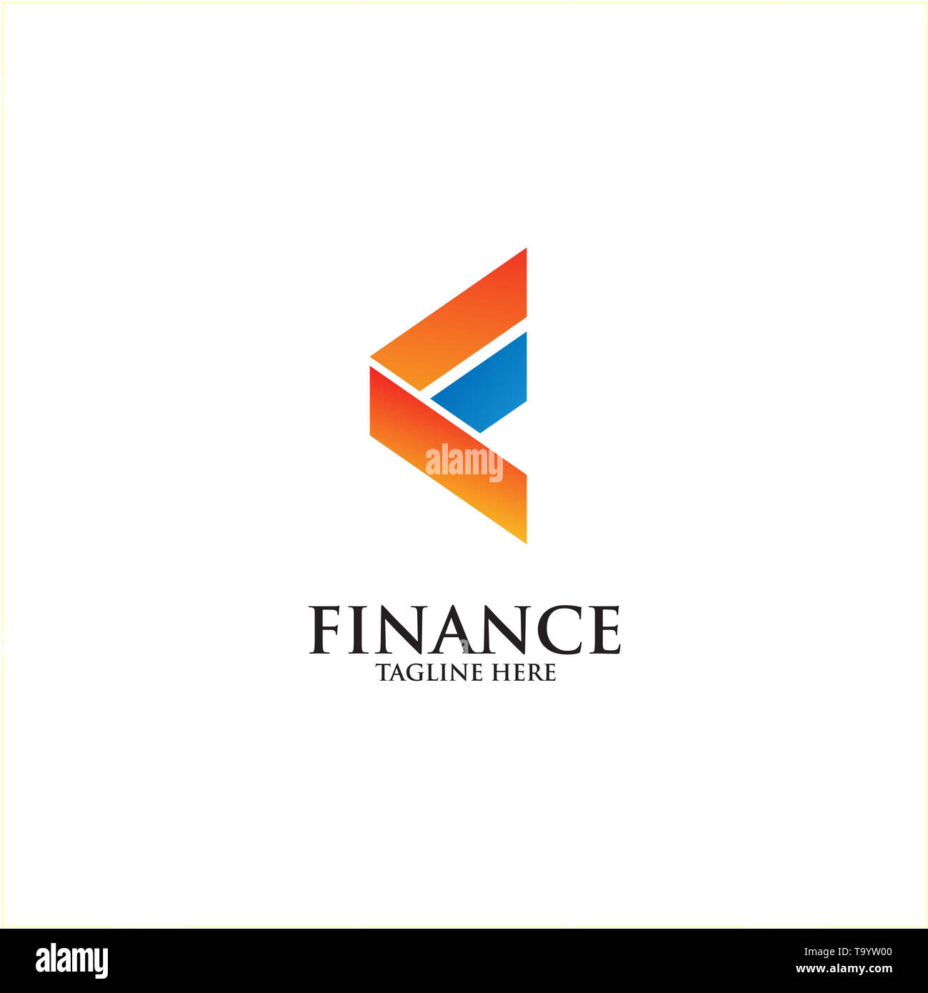 design logo accounting simple and modern concept Stock Photo - Alamy