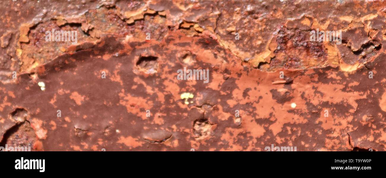 Detailed close up surface of rusty metal and steel with lots of ...