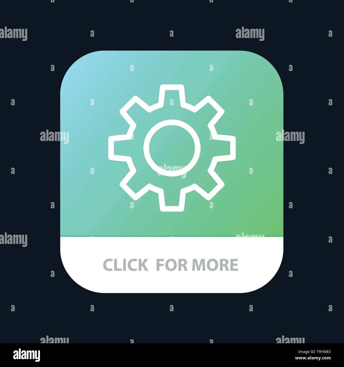Ios system settings app icon Stock Vector Images - Alamy