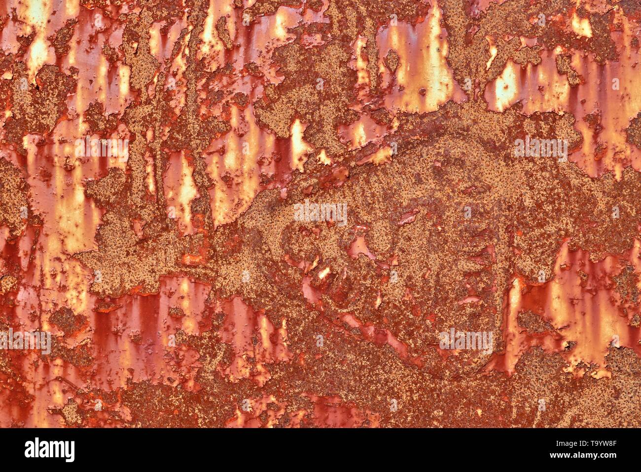 Detailed close up surface of rusty metal and steel with lots of ...