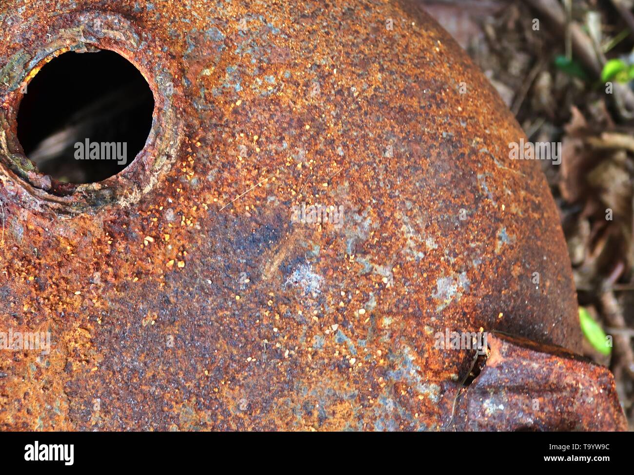 Detailed close up surface of rusty metal and steel with lots of ...