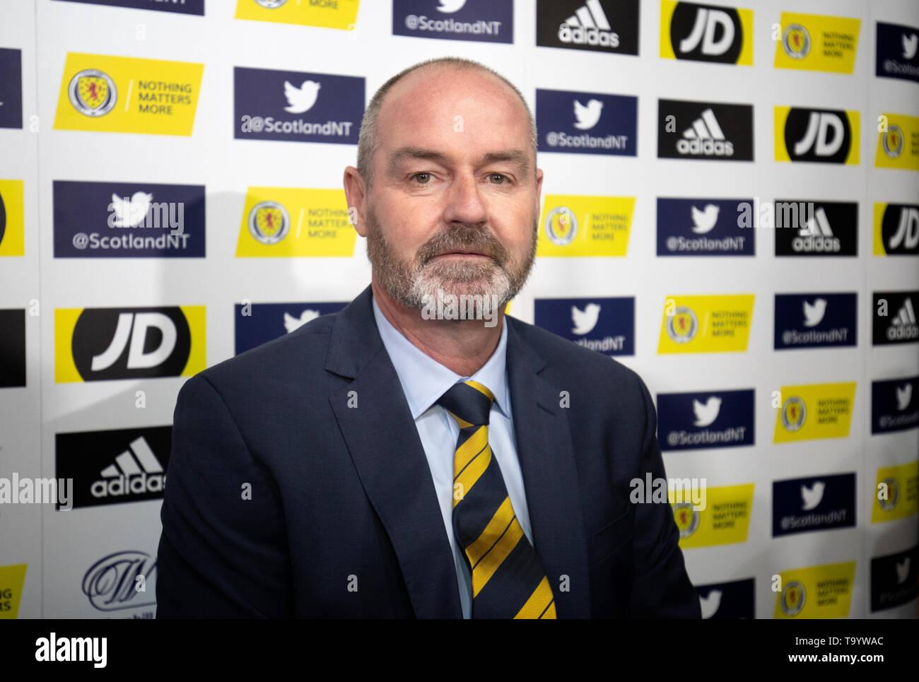 New scotland national team head coach steve clarke hi-res stock ...