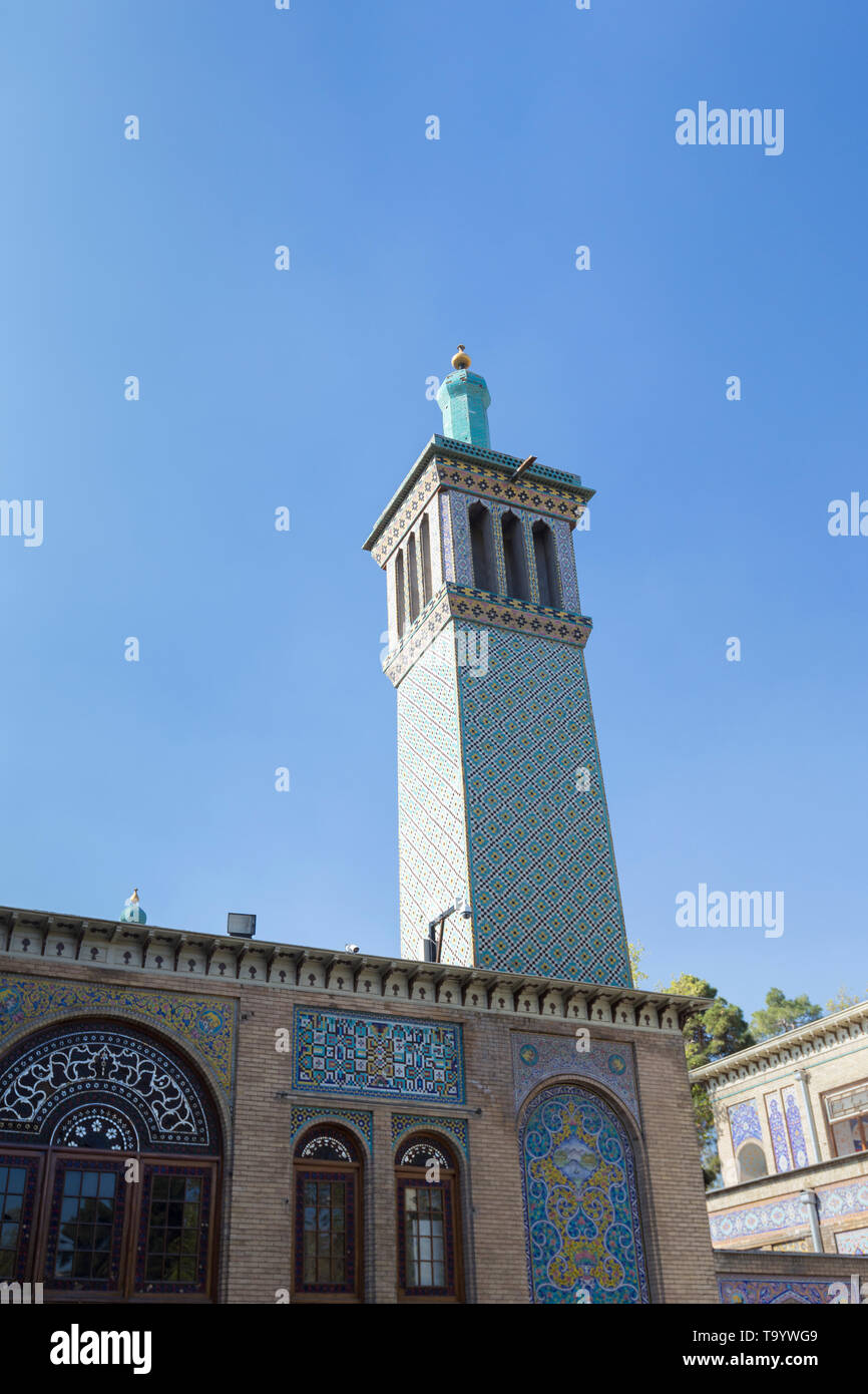 Wind tower building, Imarat-i Badgir, Golestan palace, Tehran, Iran ...