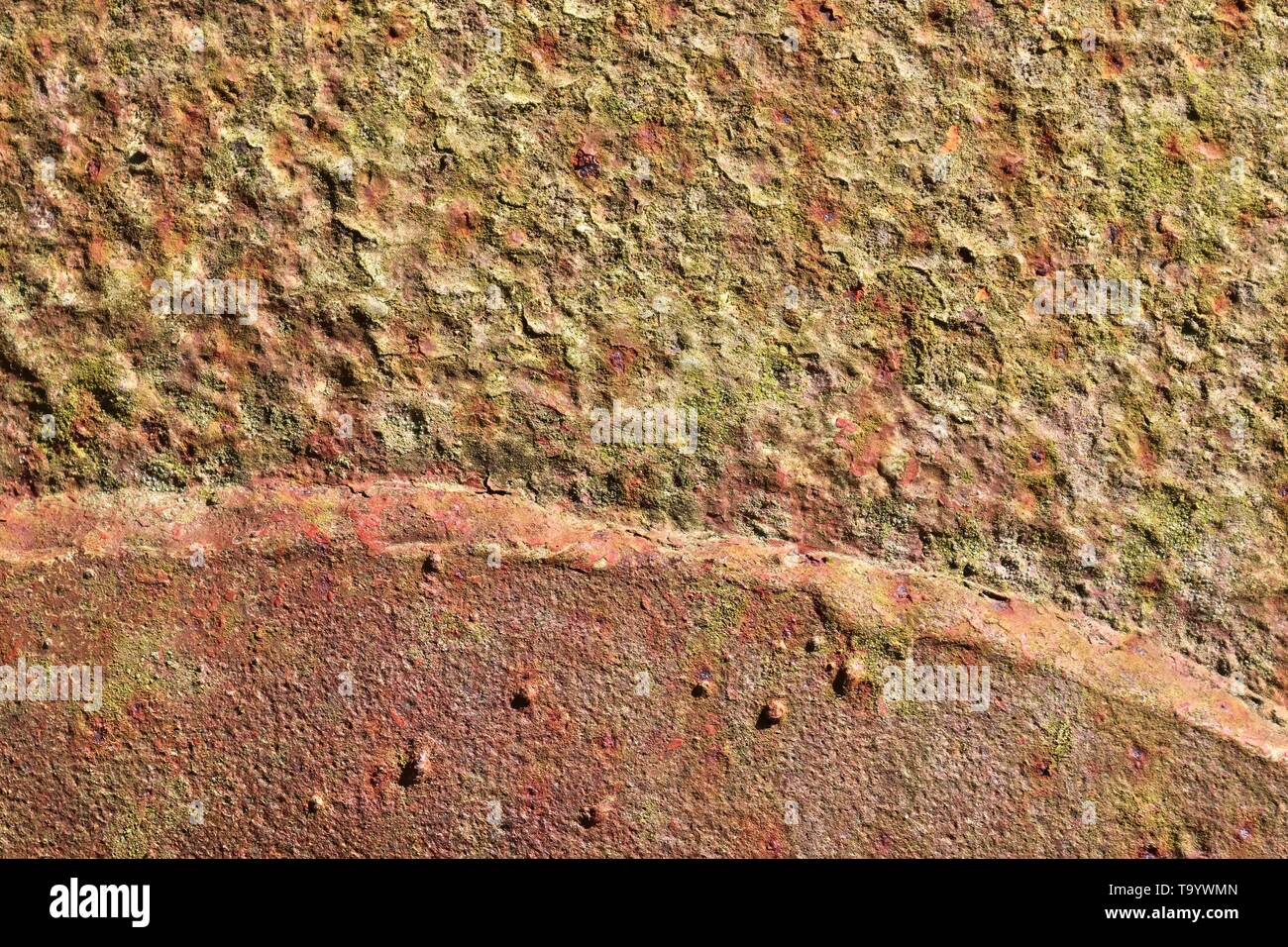 Detailed close up surface of rusty metal and steel with lots of ...