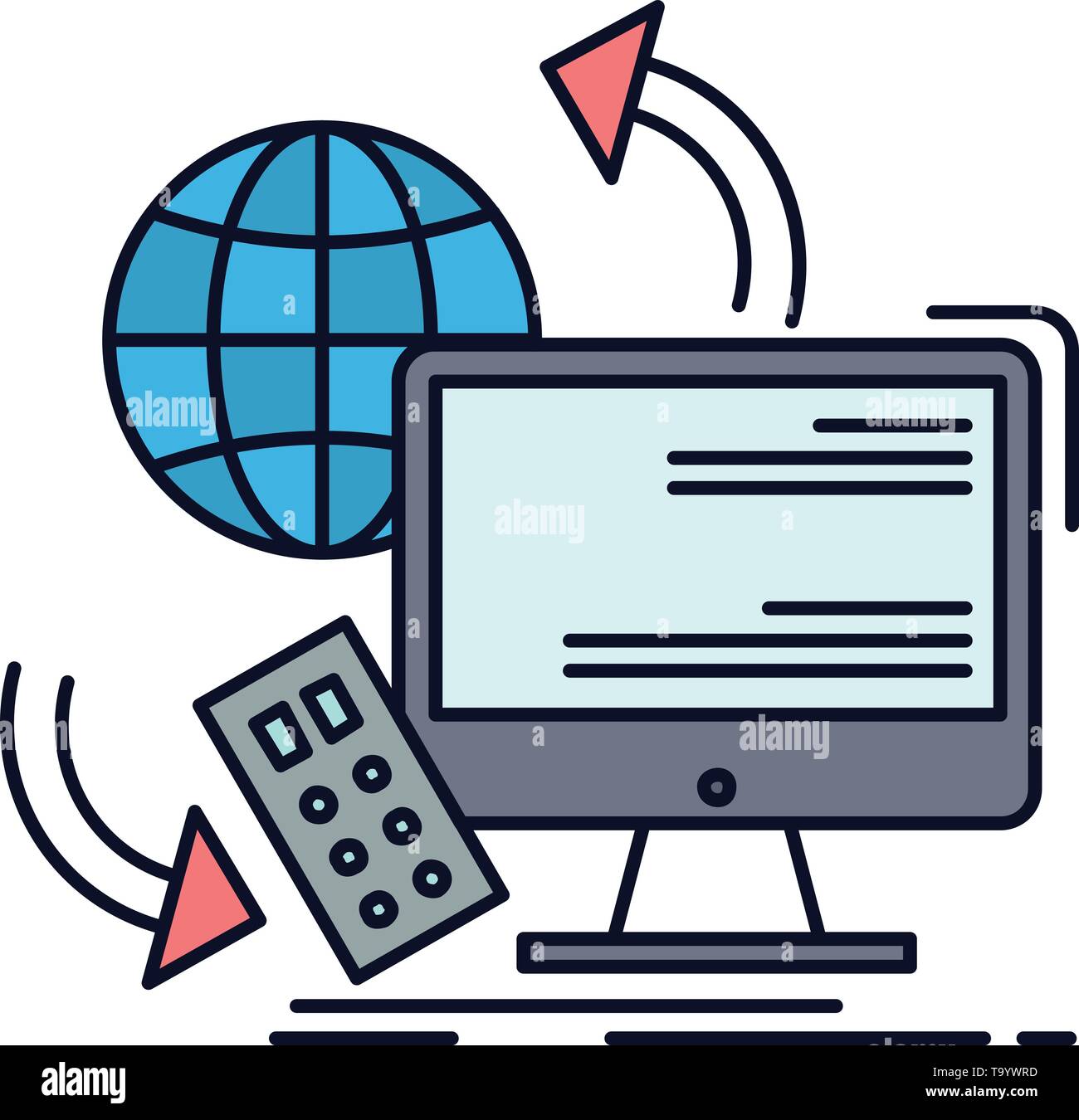 Monitoring panel Stock Vector Images - Alamy