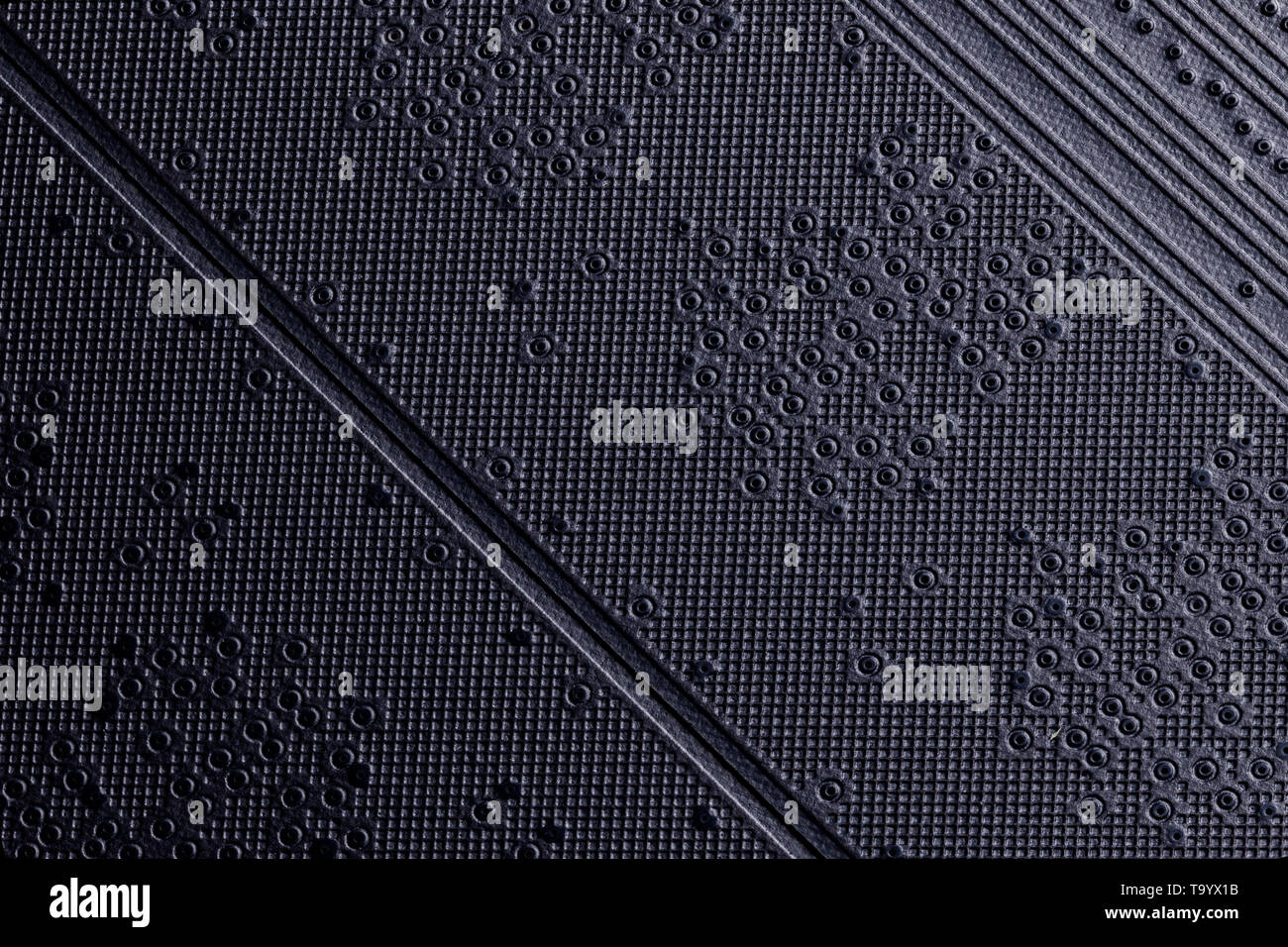 back side of black ram modules abstract black surface background Stock ...