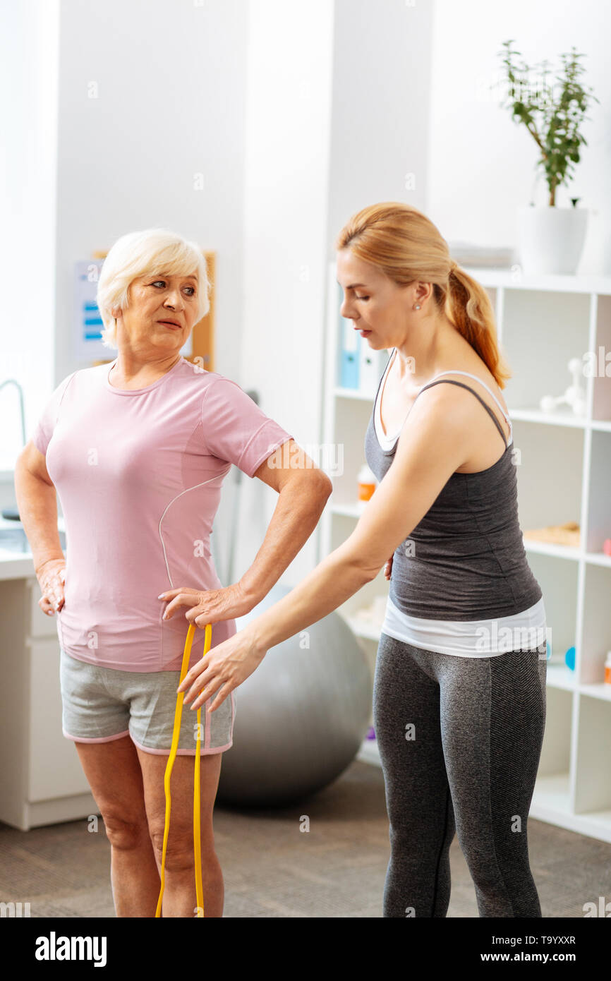 Resistance training elderly hi-res stock photography and images - Alamy