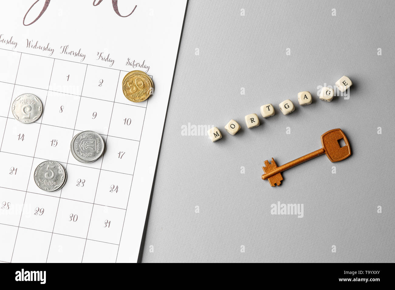 Calendar and key hi-res stock photography and images - Alamy