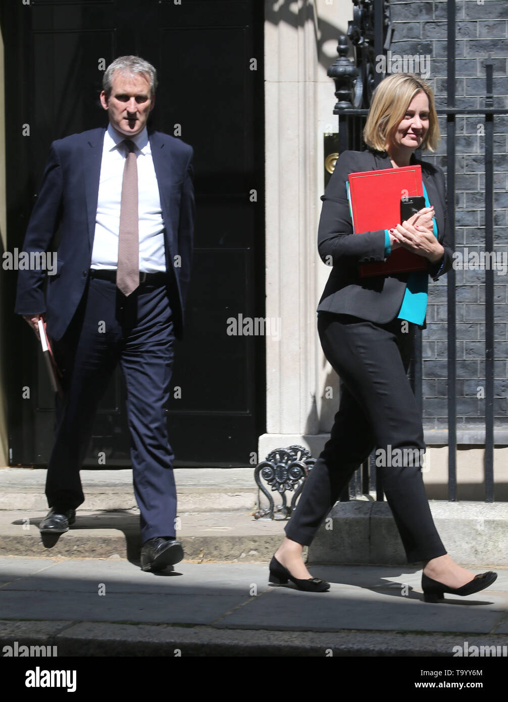 Education Secretary Damian Hinds and Works and Pensions Secretary Amber ...