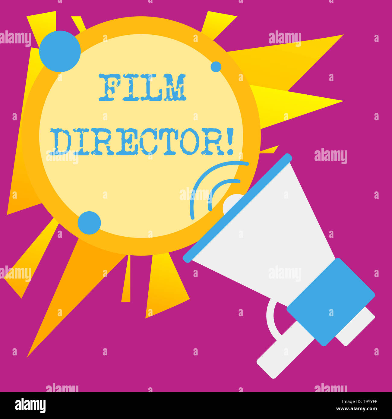 Writing note showing Film Director. Business concept for a ...