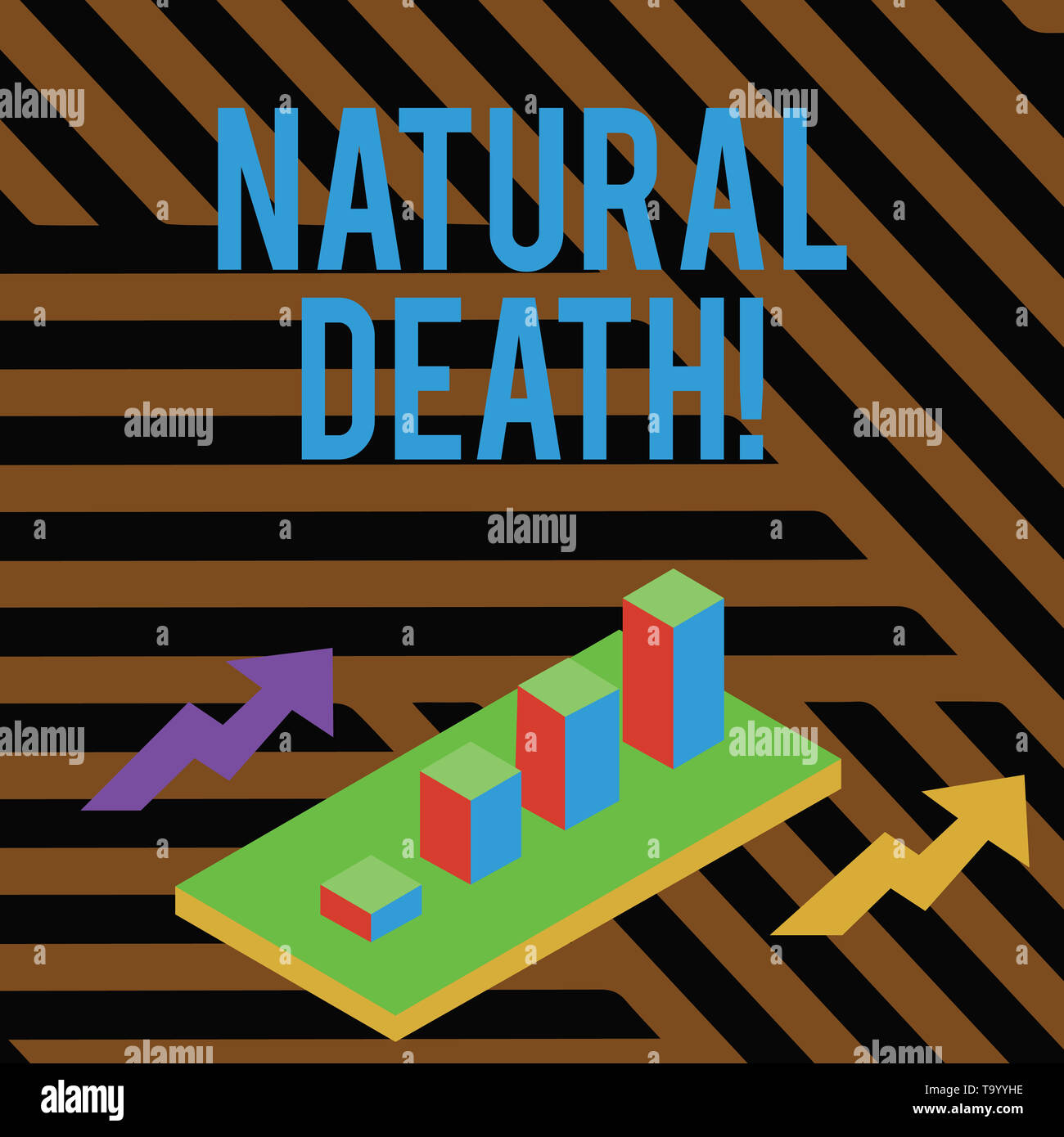 Text sign showing Natural Death. Business photo showcasing occurring in ...