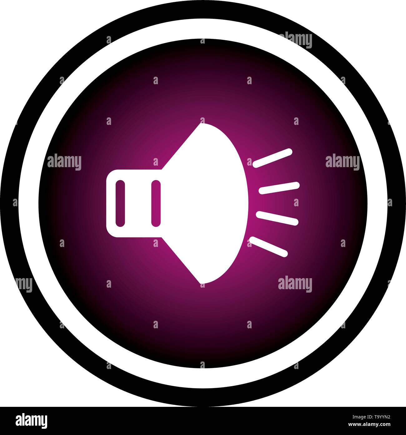 speaker sign icon Stock Vector Image & Art - Alamy