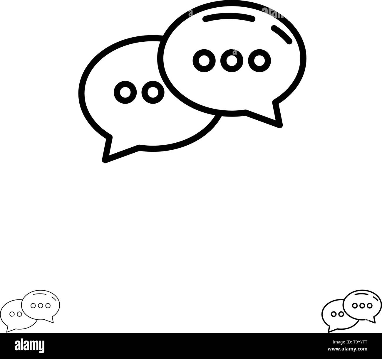 Conversation black and white graphic Stock Vector Images - Alamy