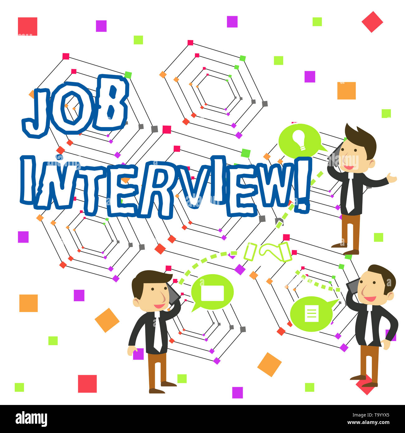 Handwriting text writing Job Interview. Conceptual photo meeting in ...