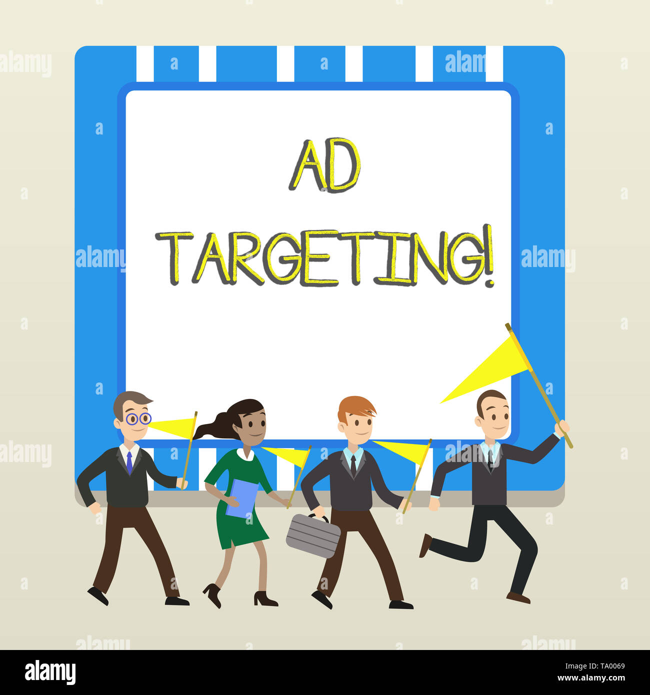 Word writing text Ad Targeting. Business photo showcasing target the ...