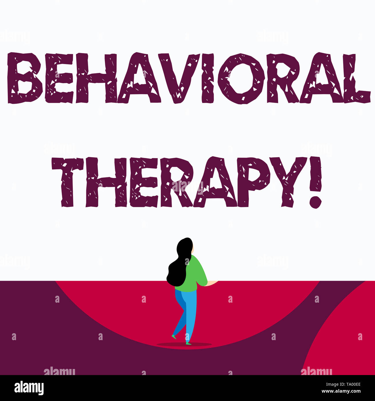 Text sign showing Behavioral Therapy. Business photo text help change ...