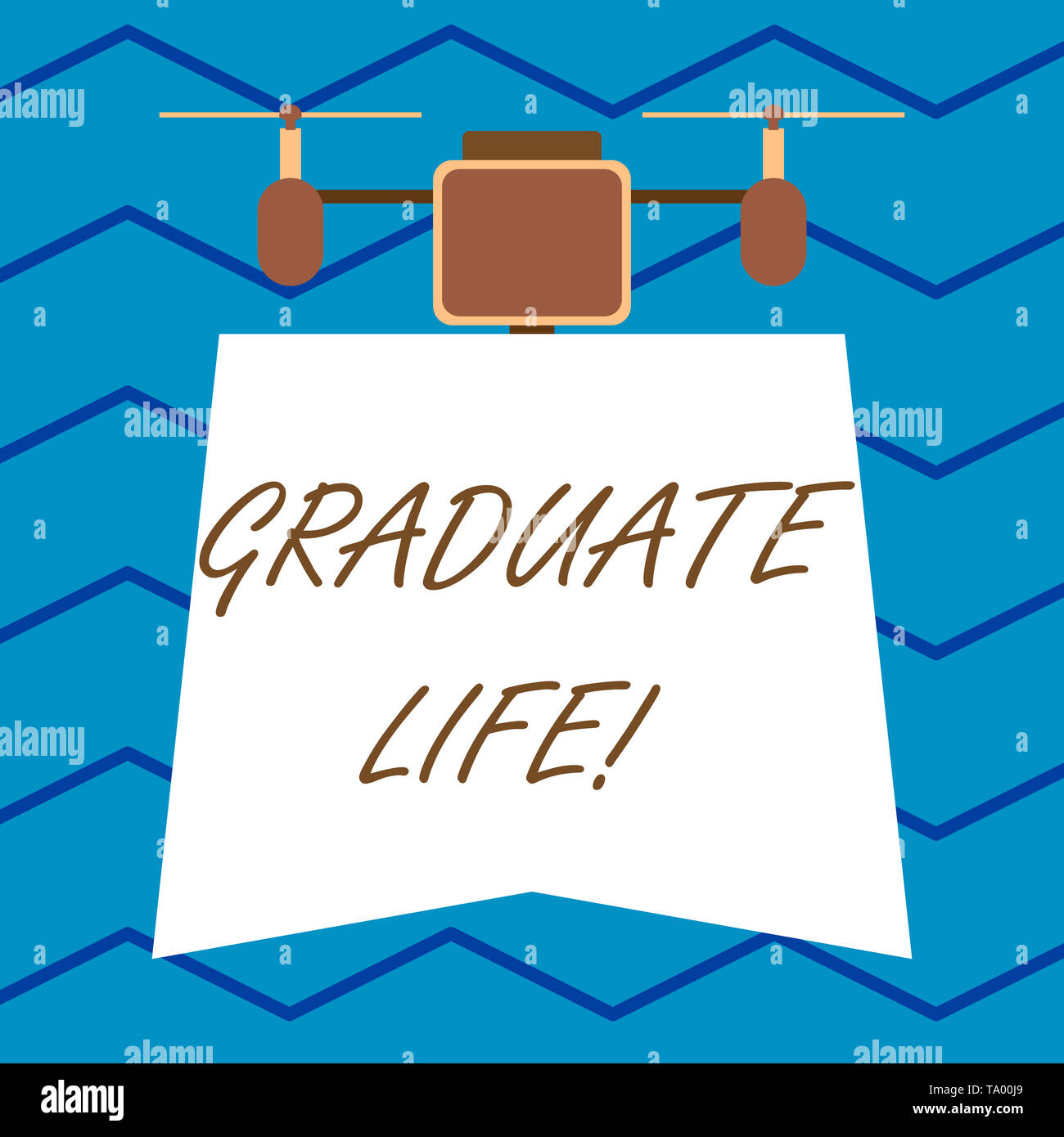Text sign showing Graduate Life. Business photo text condition or a ...