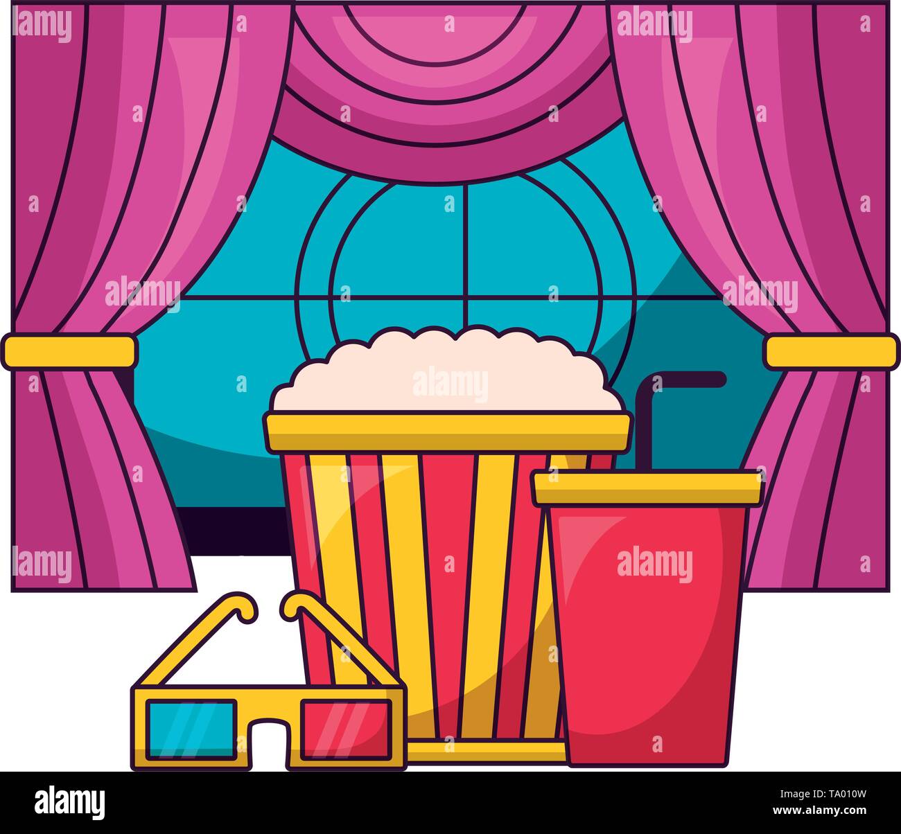 cinema movie design Stock Vector Image & Art - Alamy