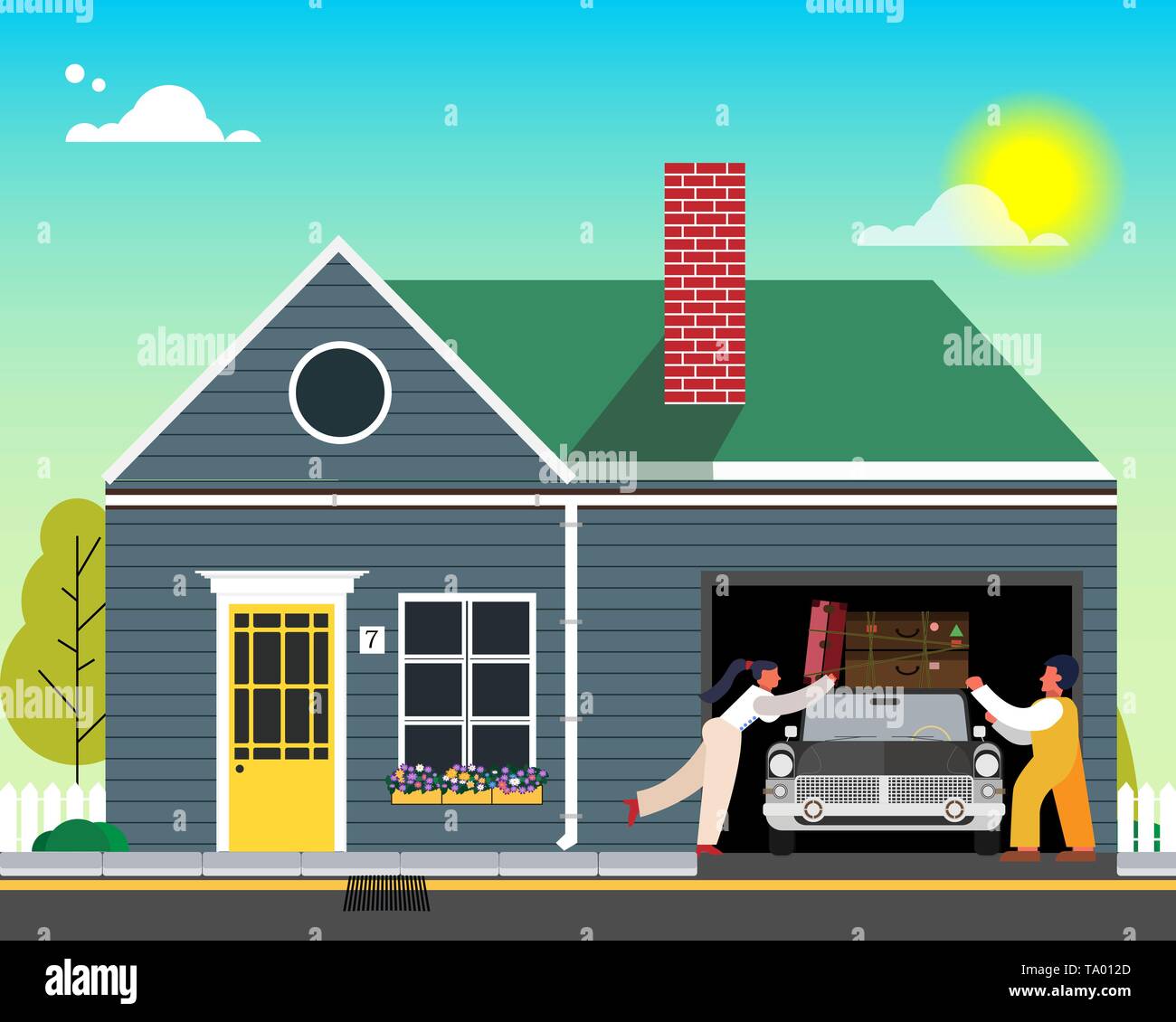 Loading things Stock Vector Images - Alamy