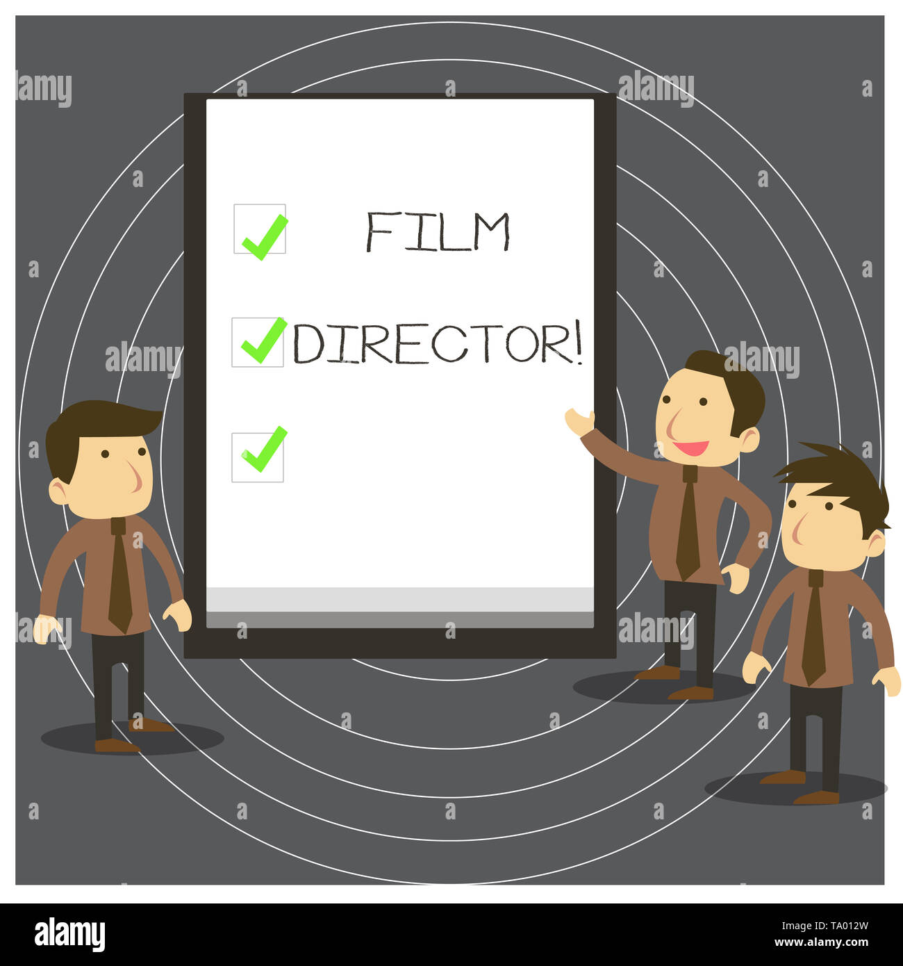 Text sign showing Film Director. Business photo text a demonstrating ...