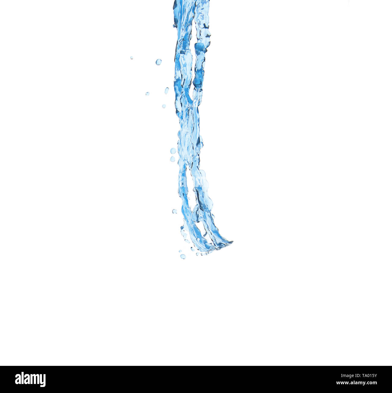 Splash of clean water on white background Stock Photo - Alamy