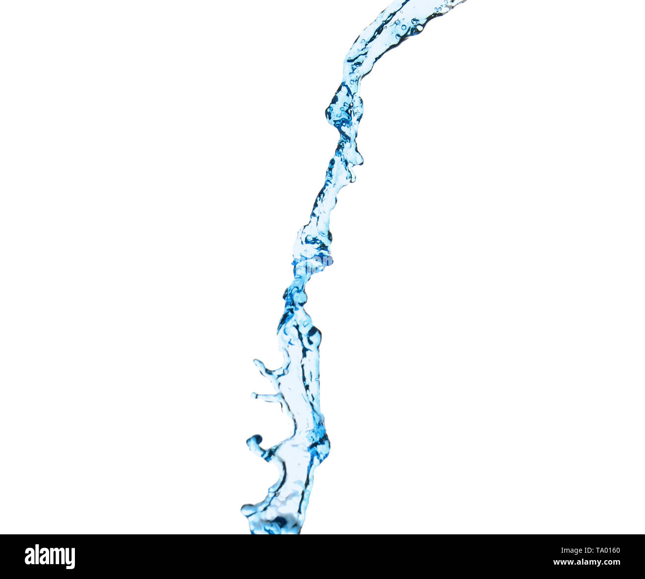 Splash of clean water on white background Stock Photo - Alamy