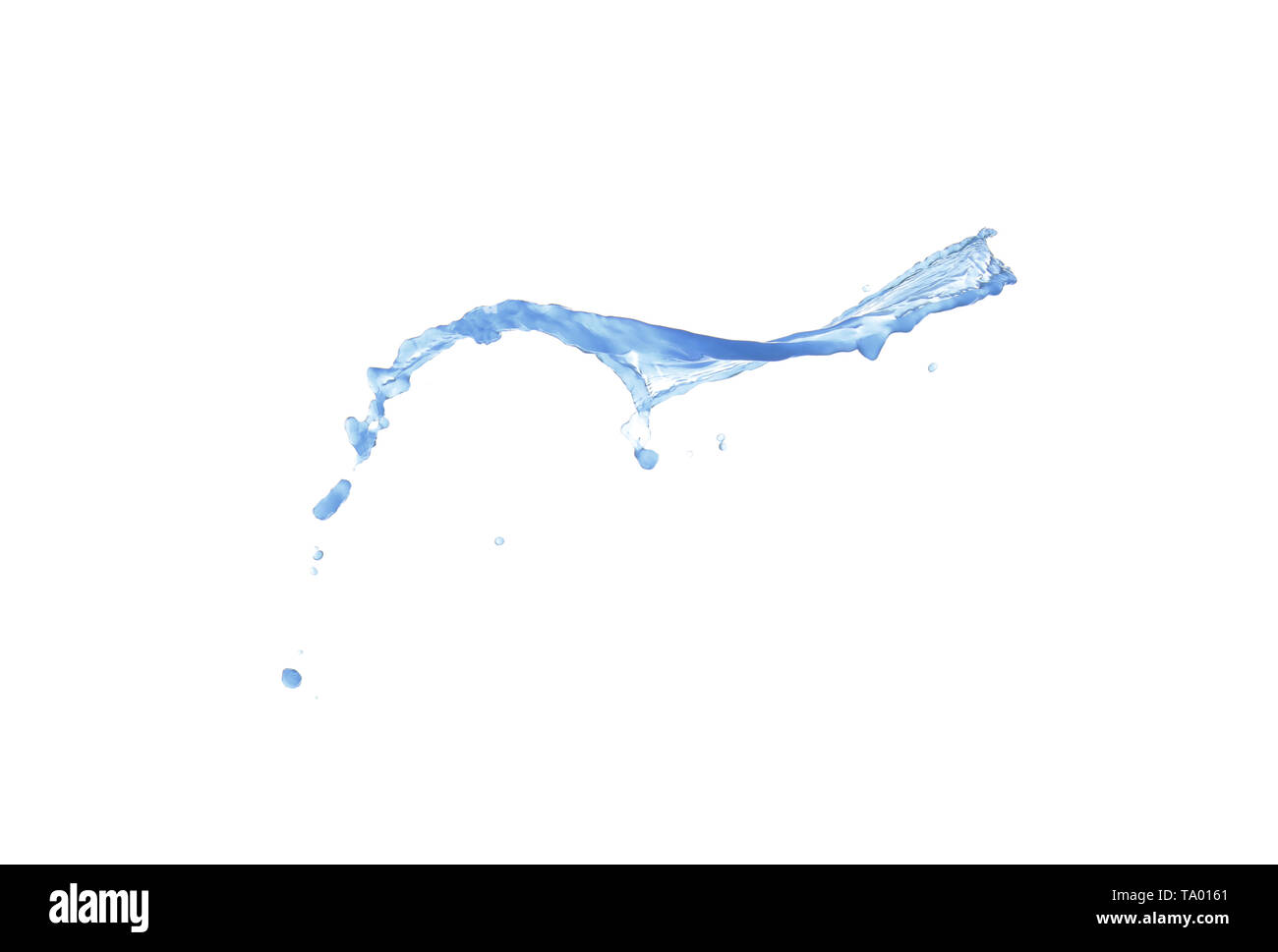 Splash of clean water on white background Stock Photo - Alamy