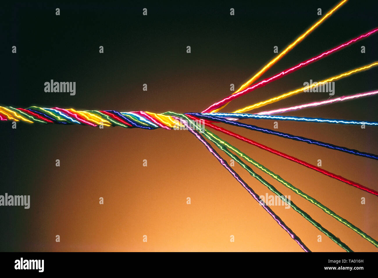 STILL LIFE OF COLOURED THREADS Stock Photo - Alamy