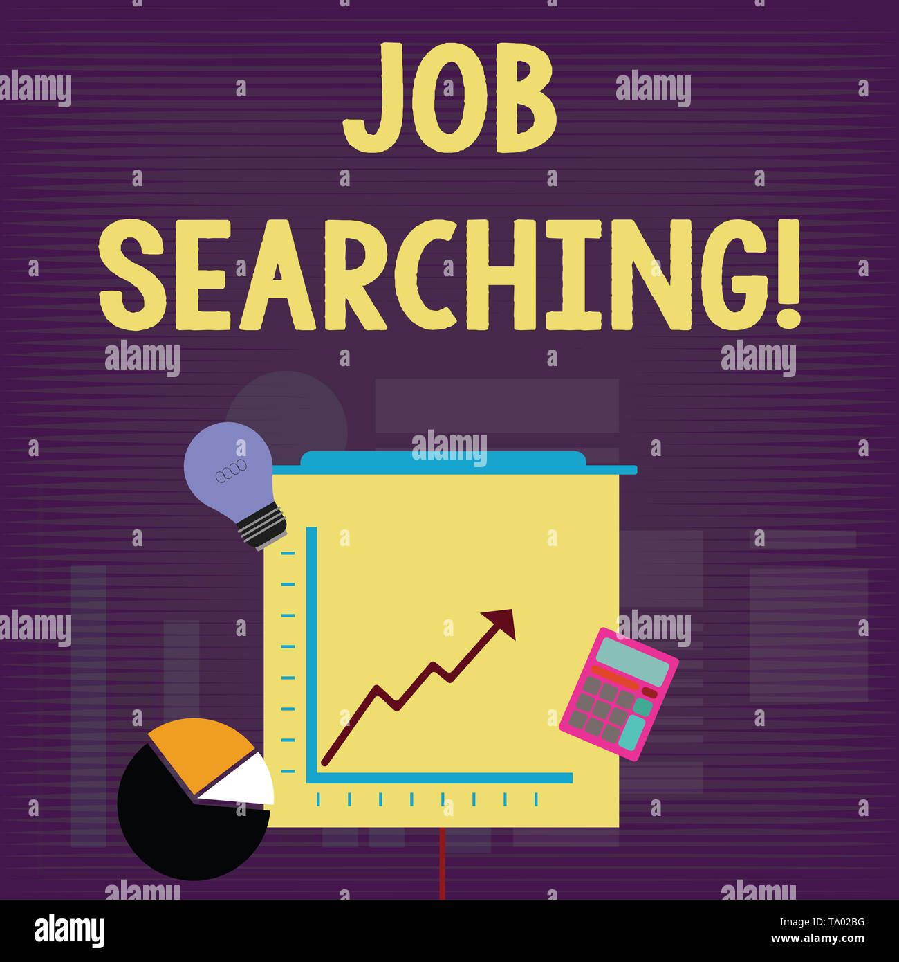 Handwriting text Job Searching. Conceptual photo The act of looking for ...