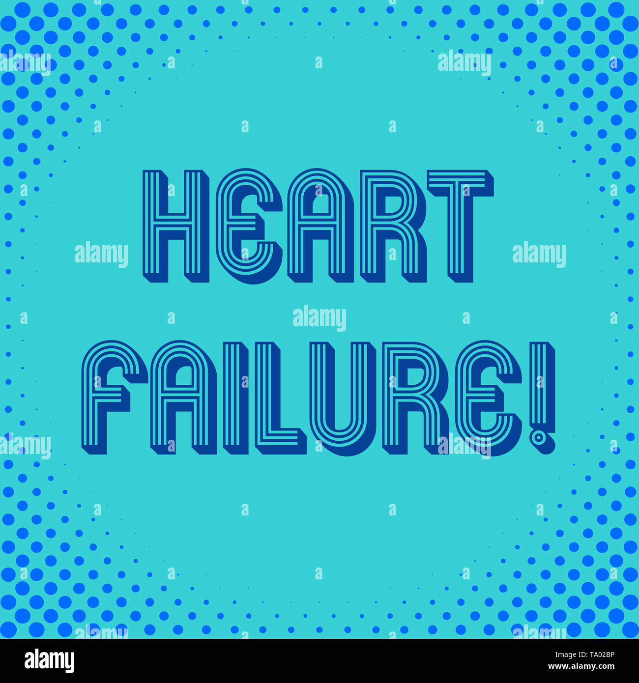 Handwriting text writing Heart Failure. Conceptual photo the severe ...