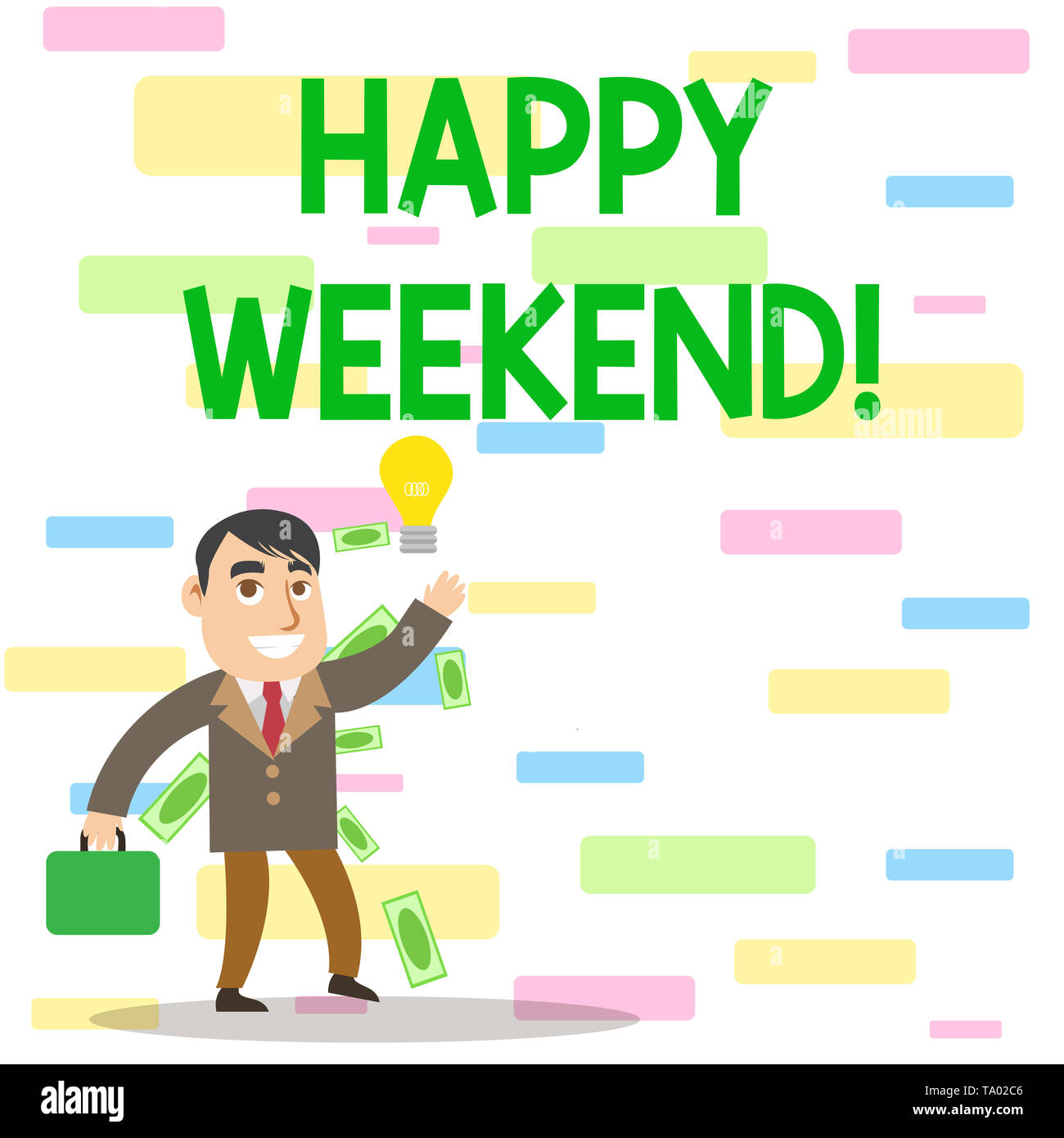 Writing note showing Happy Weekend. Business concept for wishing ...