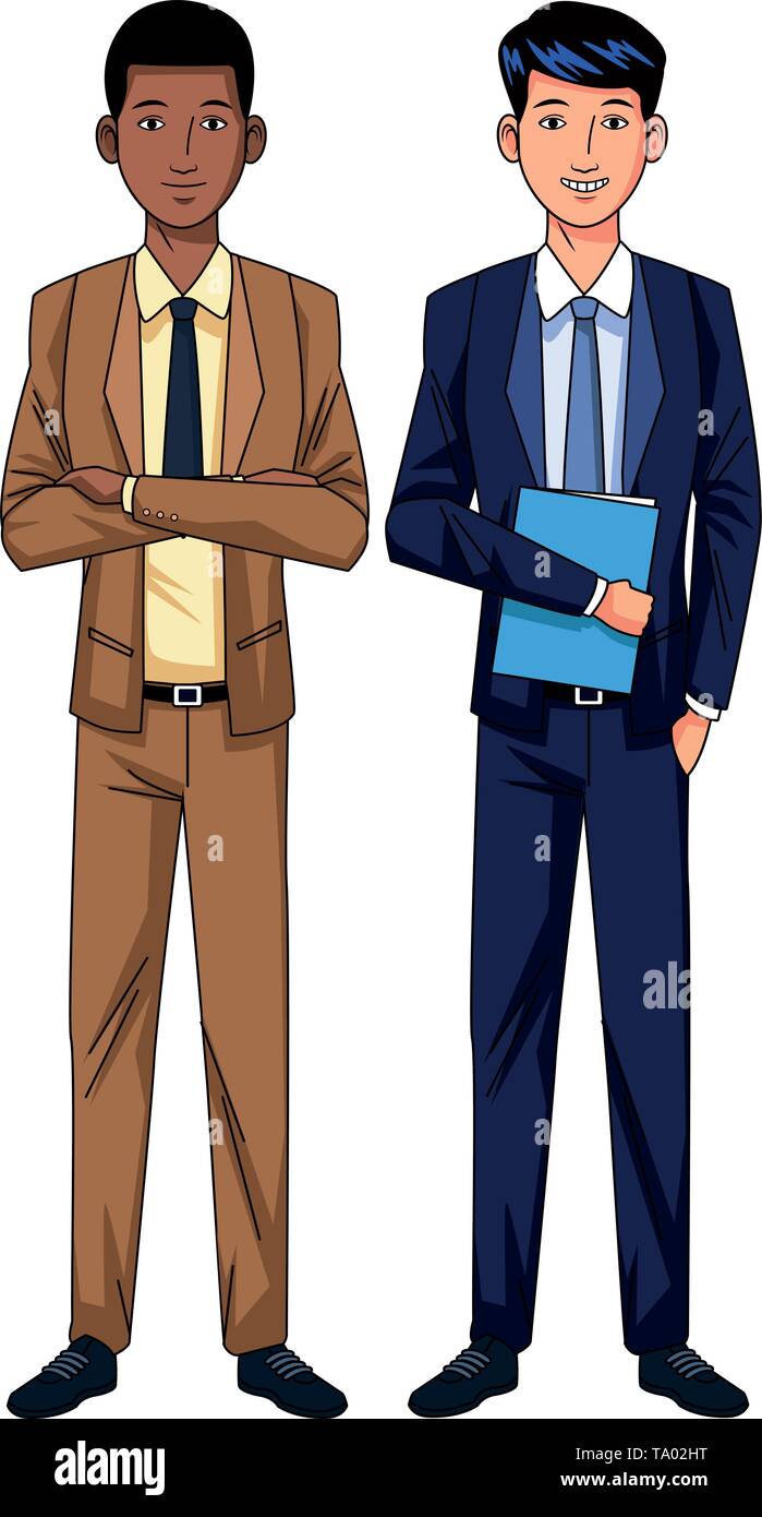 businessmen avatar cartoon character Stock Vector Image & Art - Alamy