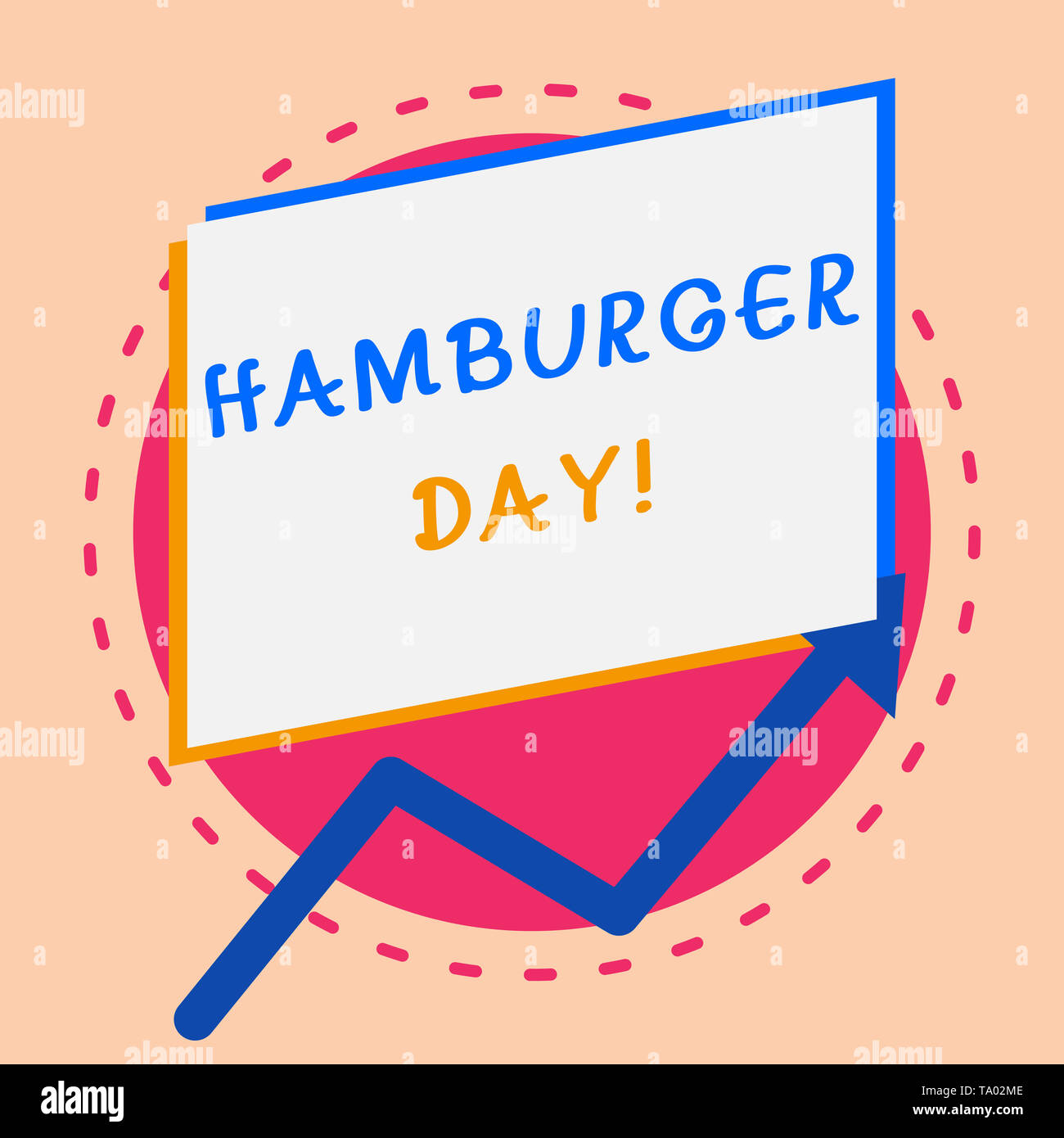 Text sign showing Hamburger Day. Business photo showcasing celebrates ...