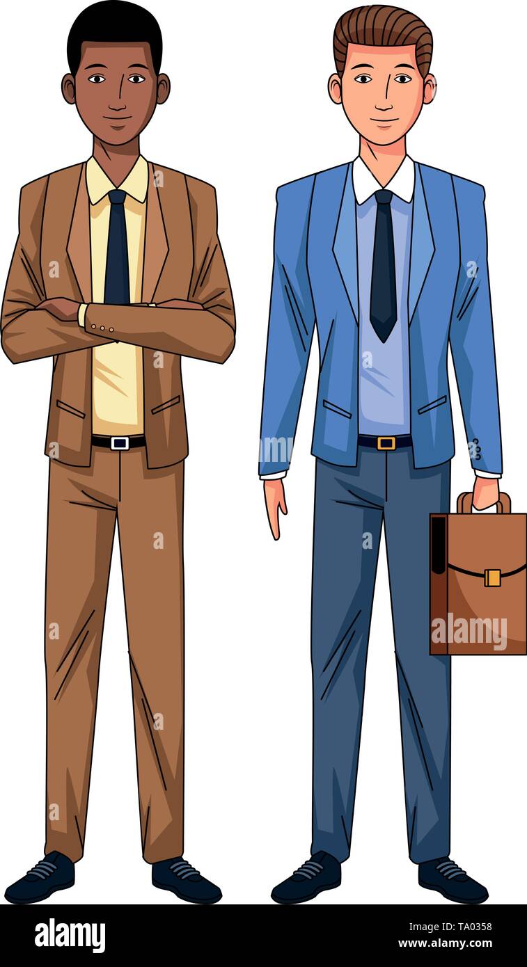 businessmen avatar cartoon character Stock Vector Image & Art - Alamy