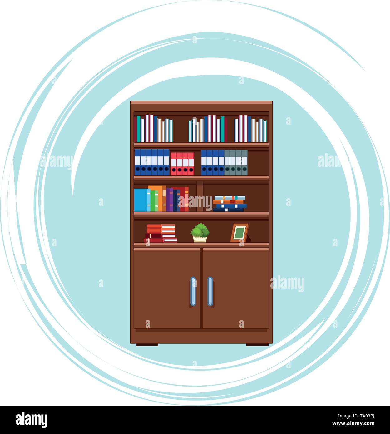 bookshelf icon cartoon Stock Vector Image & Art - Alamy