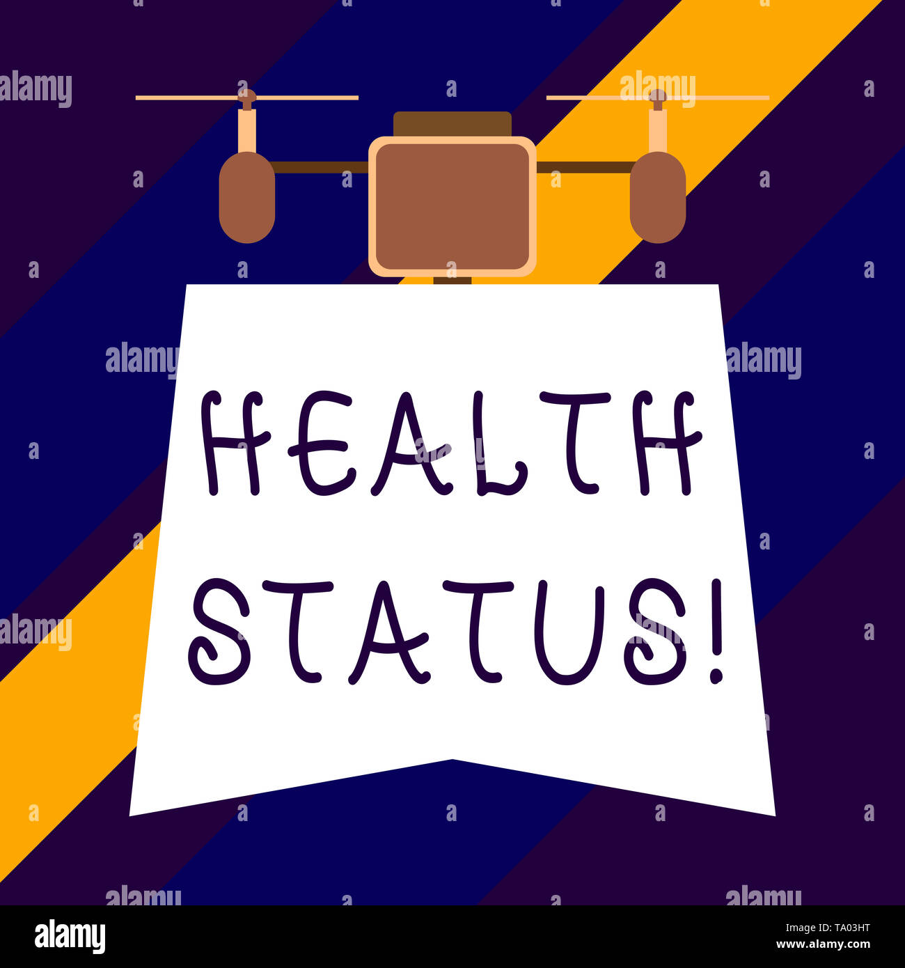 Text sign showing Health Status. Business photo showcasing The state of ...