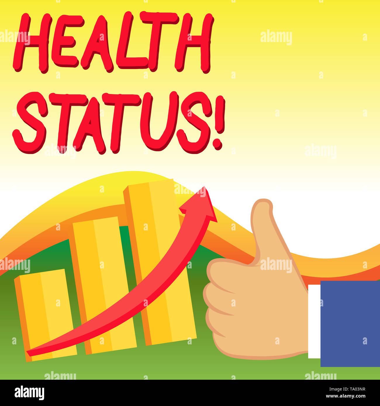 Text sign showing Health Status. Business photo showcasing The state of ...