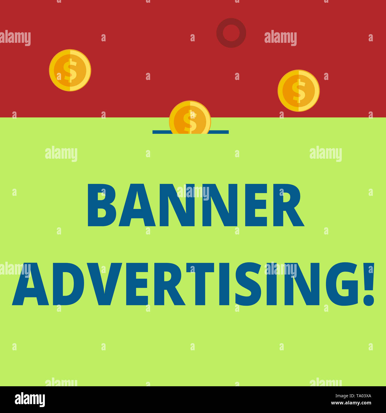 Word writing text Banner Advertising. Business photo showcasing ...