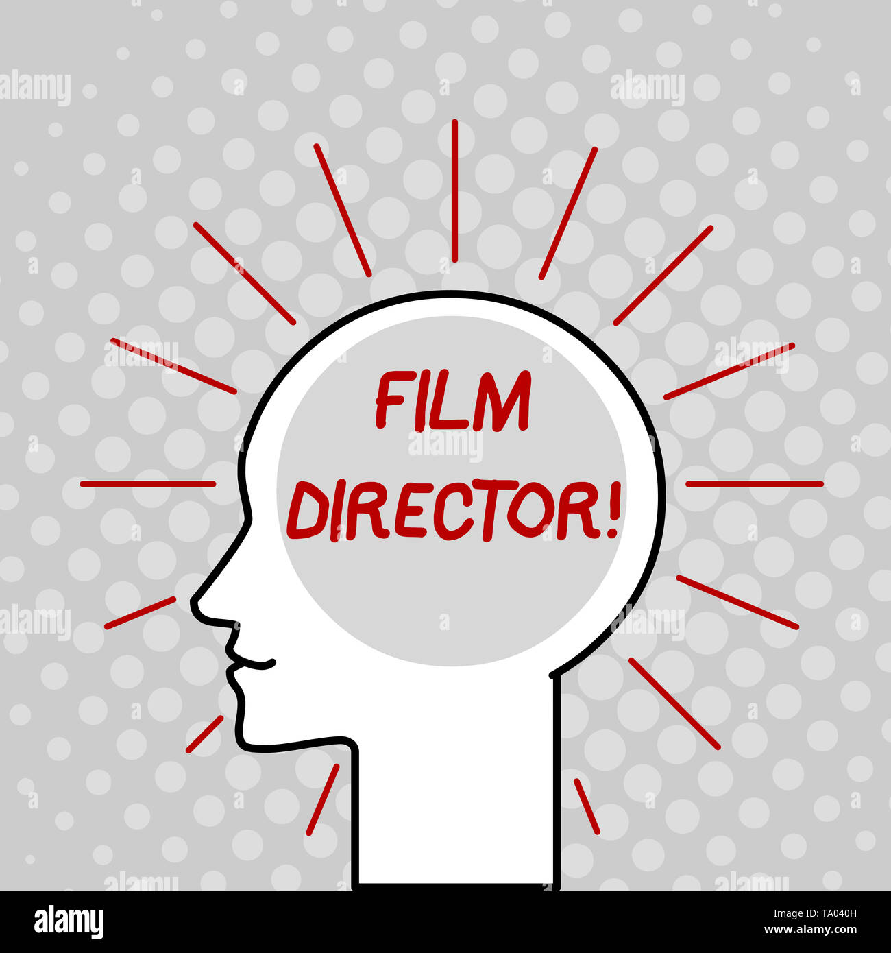 Writing note showing Film Director. Business concept for a ...