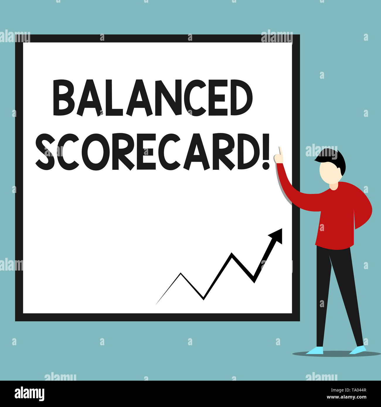 Word writing text Balanced Scorecard. Business photo showcasing a ...