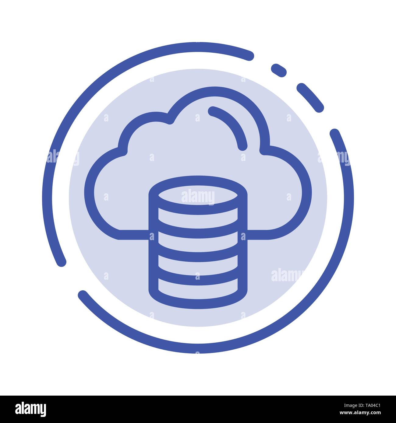 Cloud, Computing, Money, Dollar Blue Dotted Line Line Icon Stock Vector Image & Art - Alamy